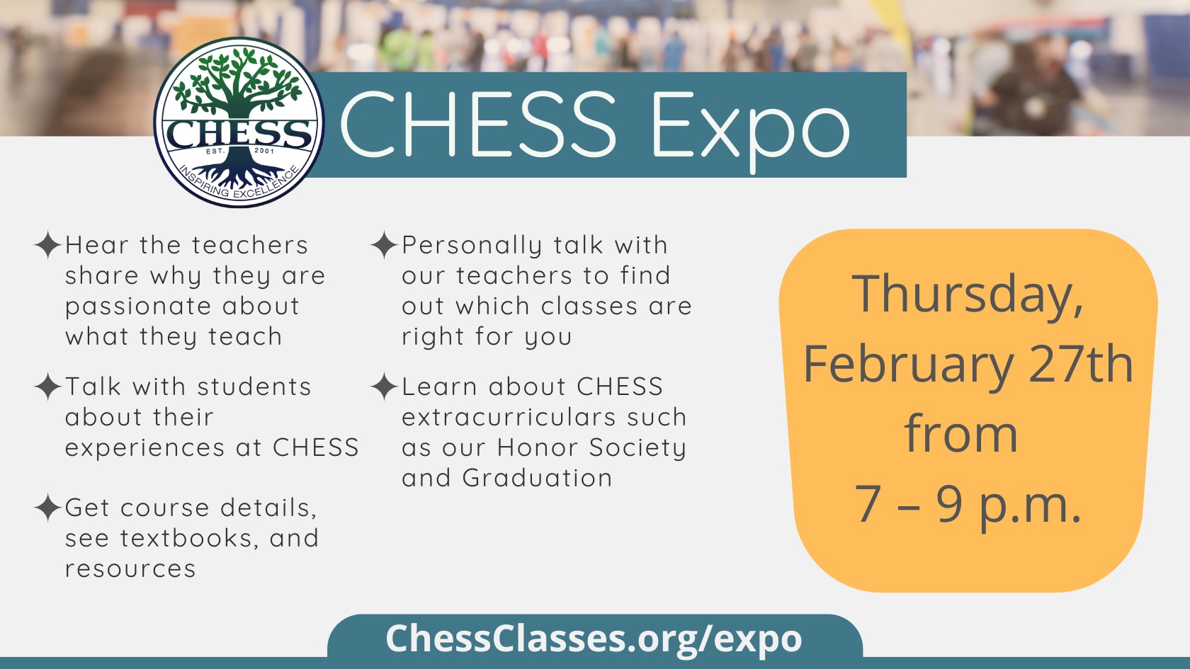 CHESS Expo - CHESS Homeschool Classes