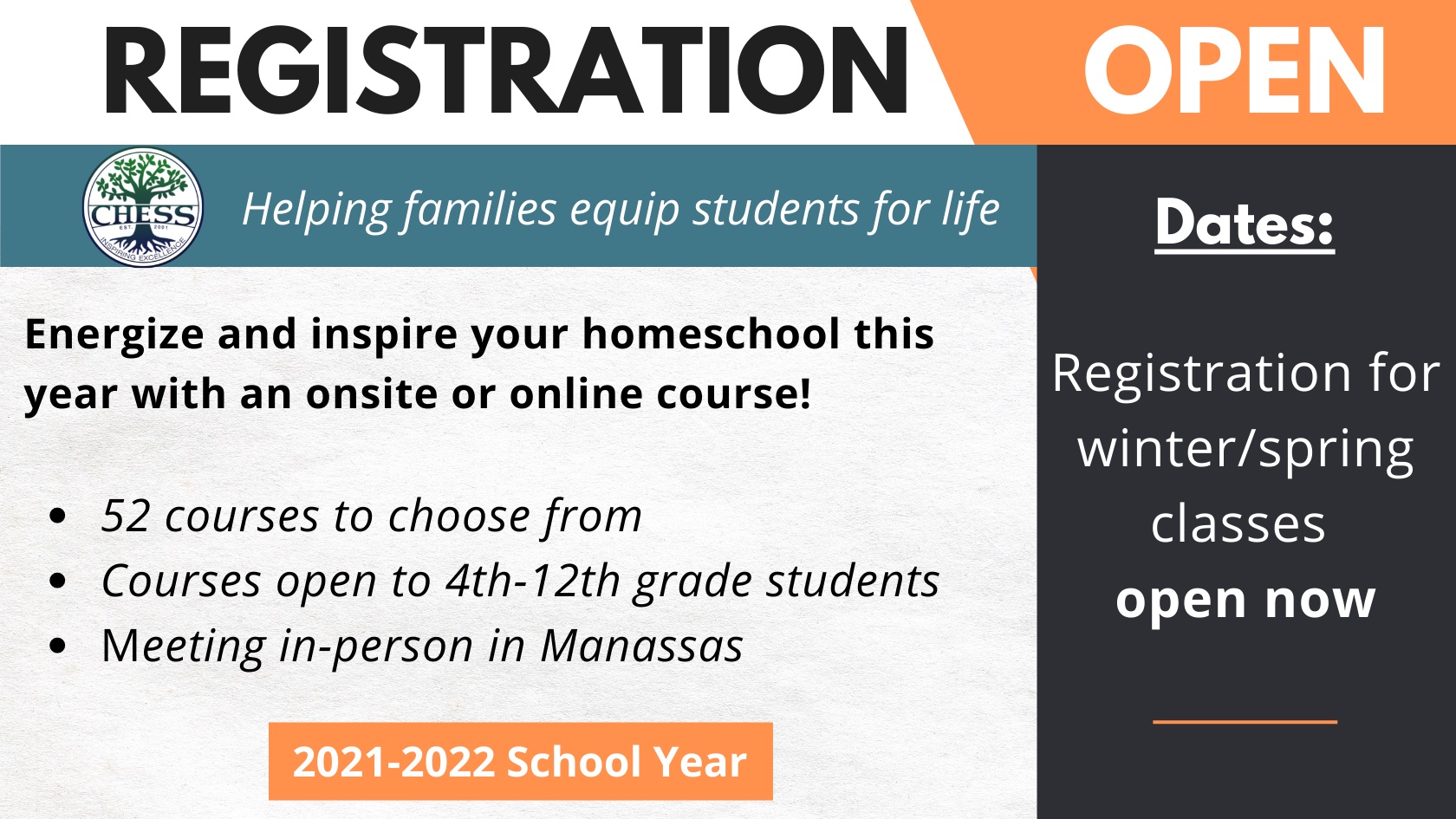 Welcome to CHESS - CHESS Classes